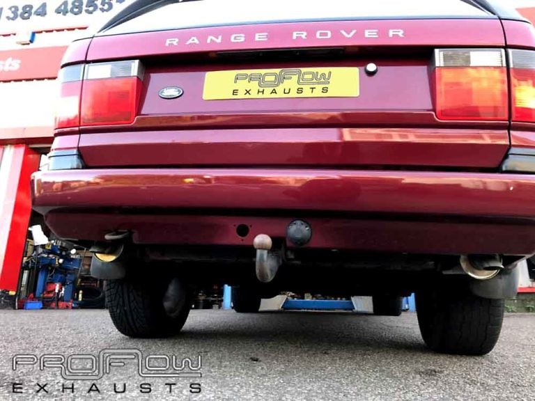Range Rover P38 fitted with a Stainless Steel Custom Middle and Dual ...