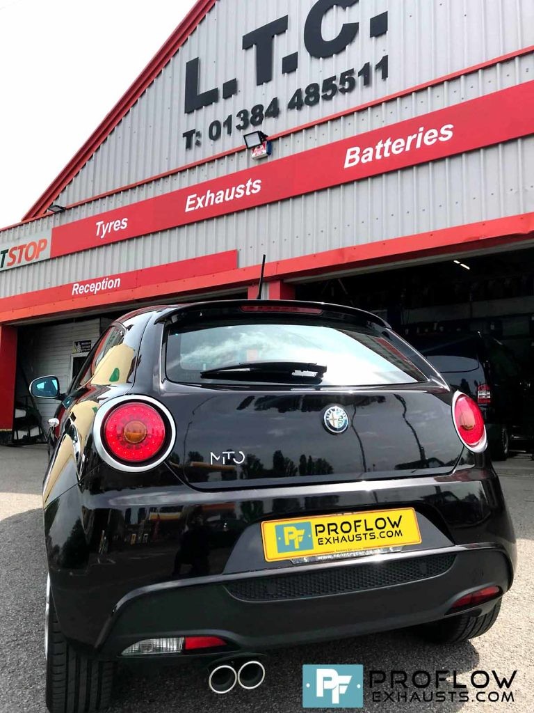 Alfa Mito Proflow Exhausts Custom Back Box and Twin