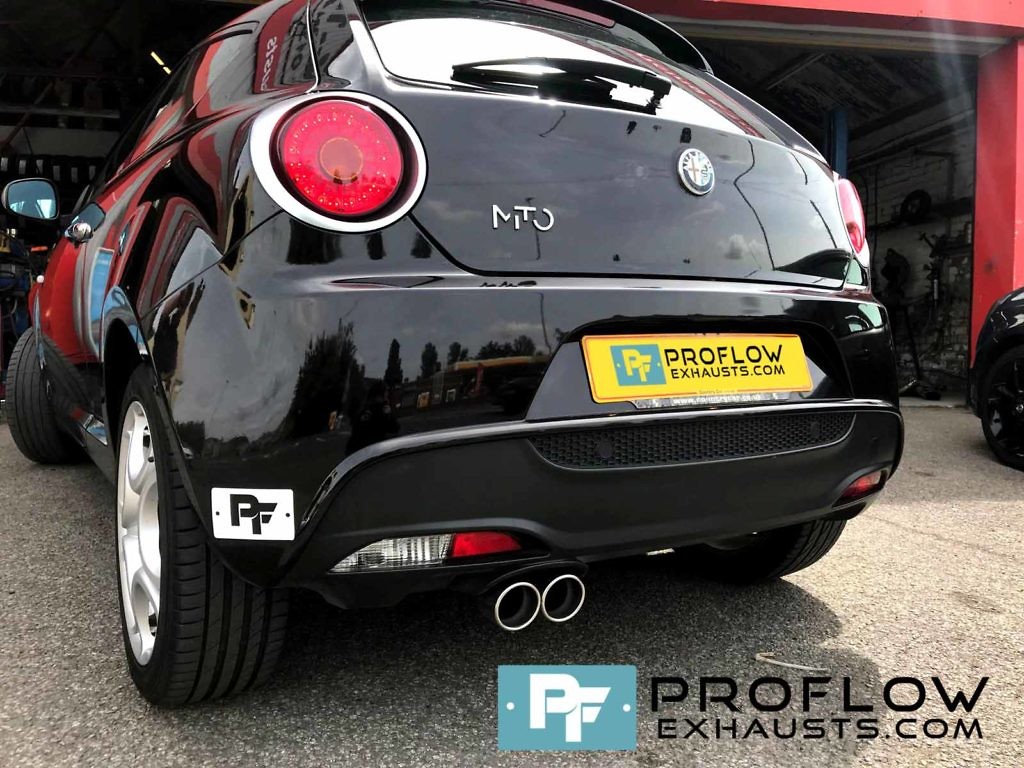 Alfa Mito Proflow Exhausts Custom Back Box and Twin
