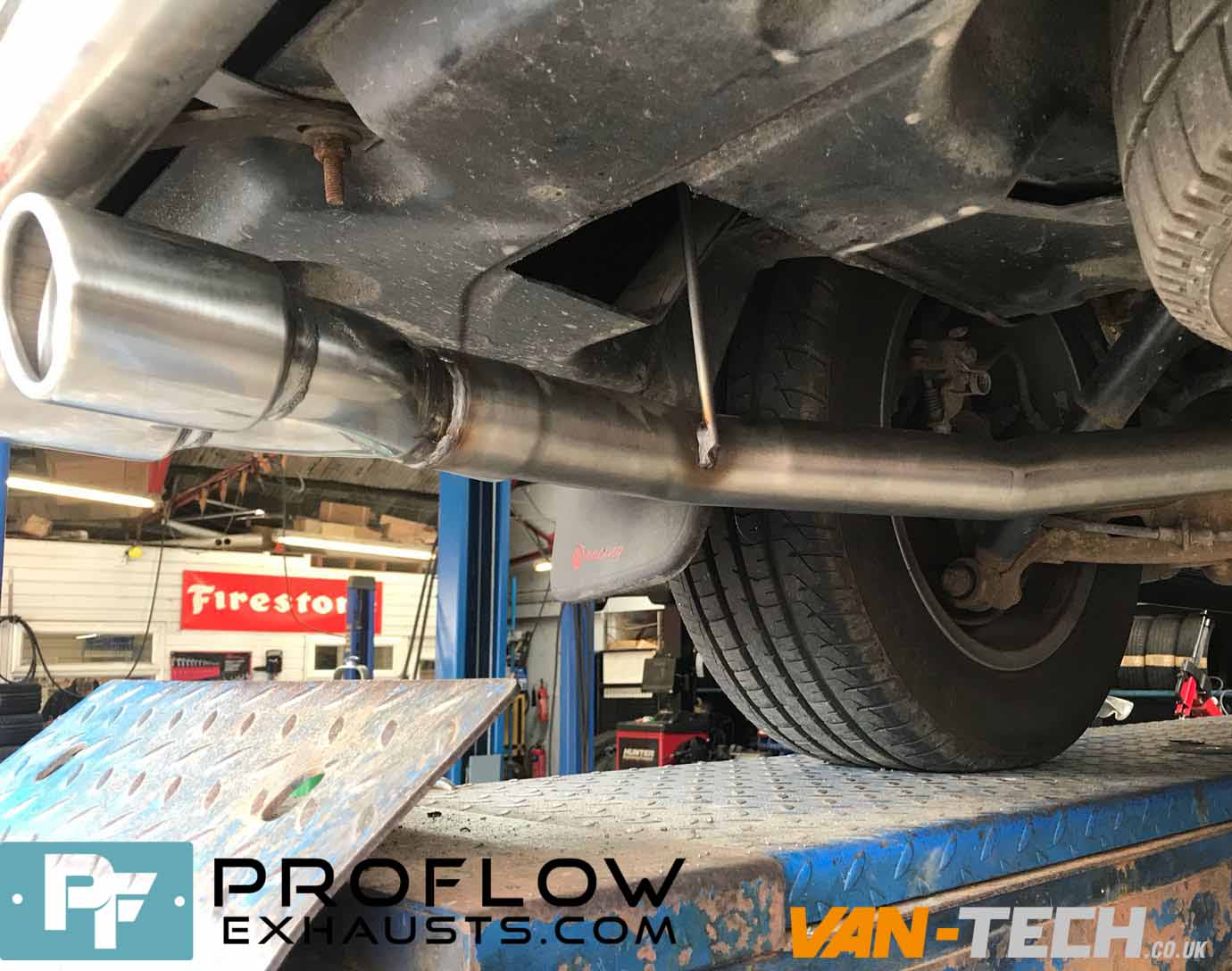 VW Transporter T5 Van Fitted With Stainless Steel Middle And Rear ...