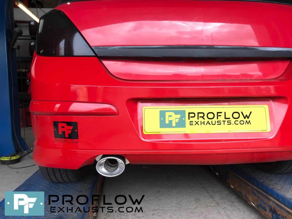 Astra fitted with Proflow Exhausts Stainless Steel Back Box and Tailpipe