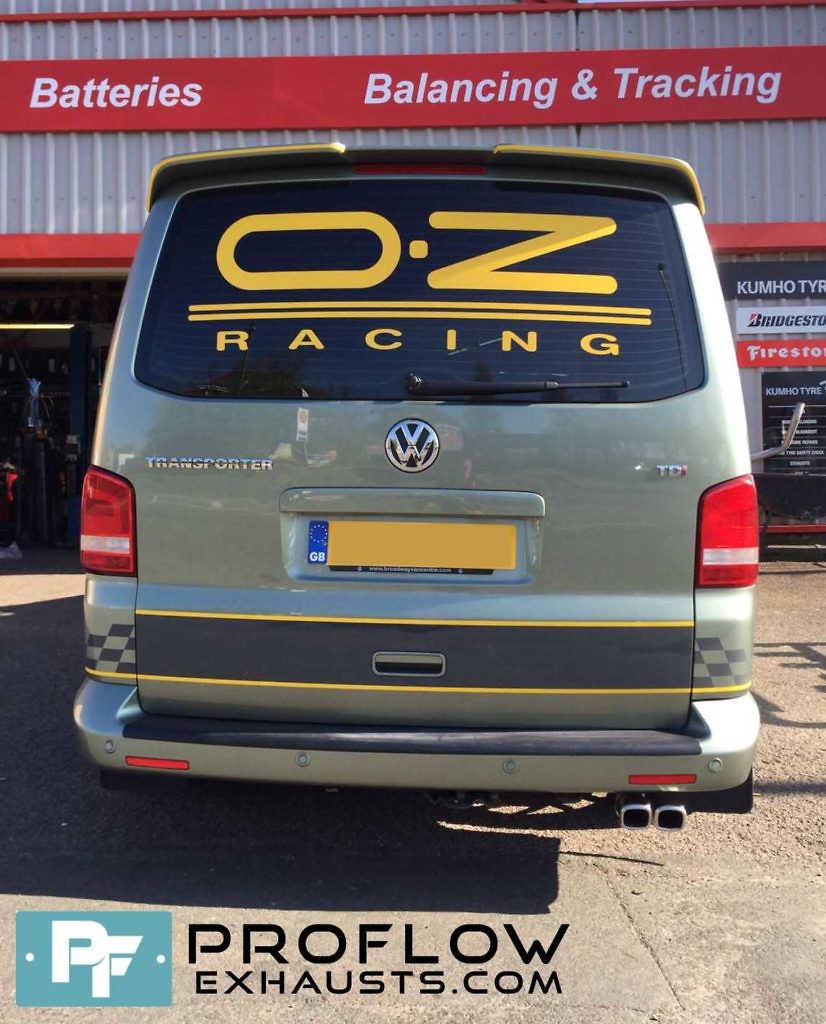 VW T5 Transporter Stainless Steel Custom Exhaust Back Box