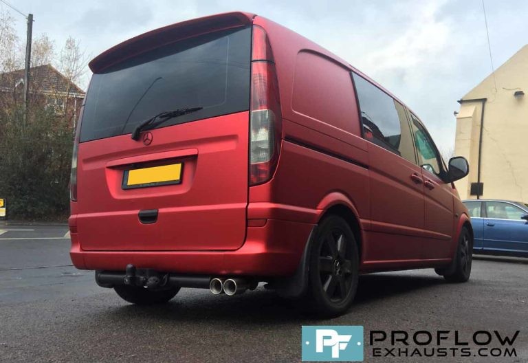Mercededes Vito fitted with a Proflow Custom Built Exhaust
