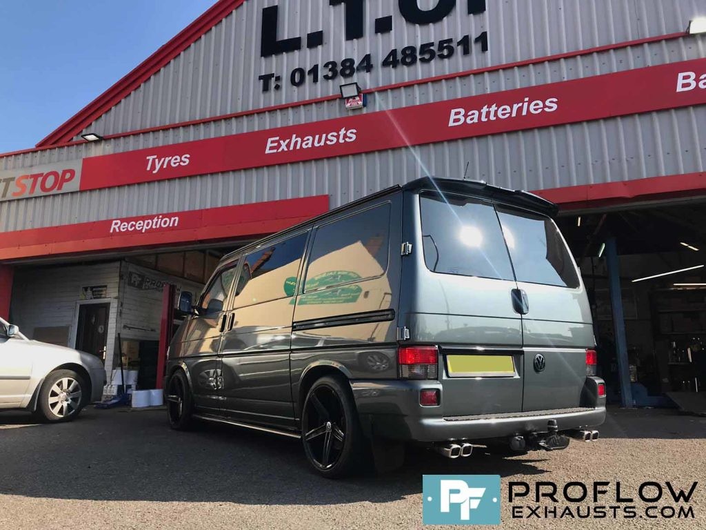Proflow Custom VW T4 Exhaust Dual Exit Twin Tailpipes