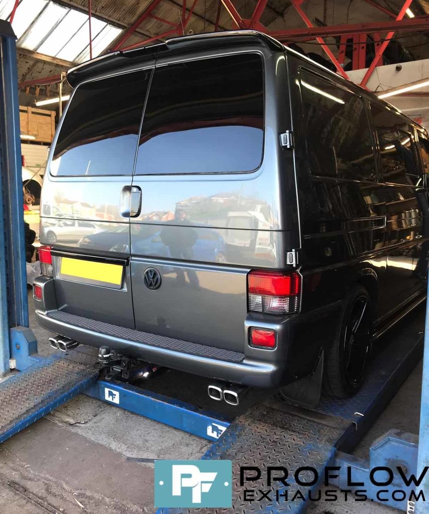 Proflow Custom VW T4 Exhaust Dual Exit Twin Tailpipes