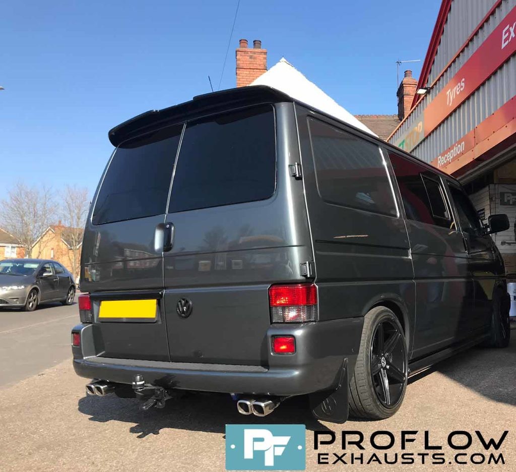 Proflow Custom VW T4 Exhaust Dual Exit Twin Tailpipes