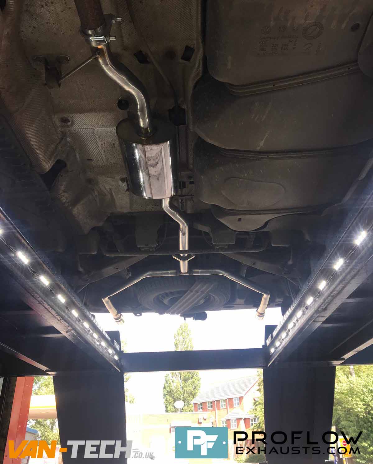 Proflow Custom stainless steel exhaust for Volkswagen Transporter