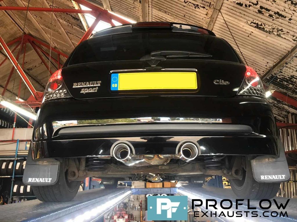 Proflow Exhausts Custom Built Exhaus Renault Clio Sport