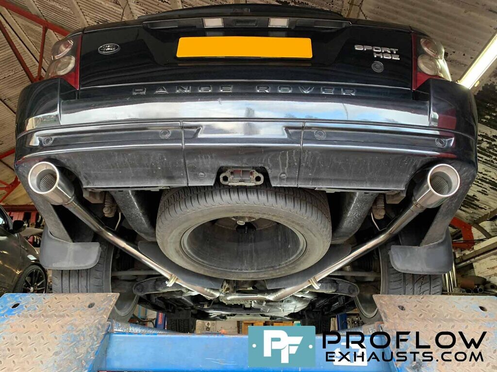 Range Rover Sport Custom Exhaust Stainless Steel Middle and Rear TX074 ...