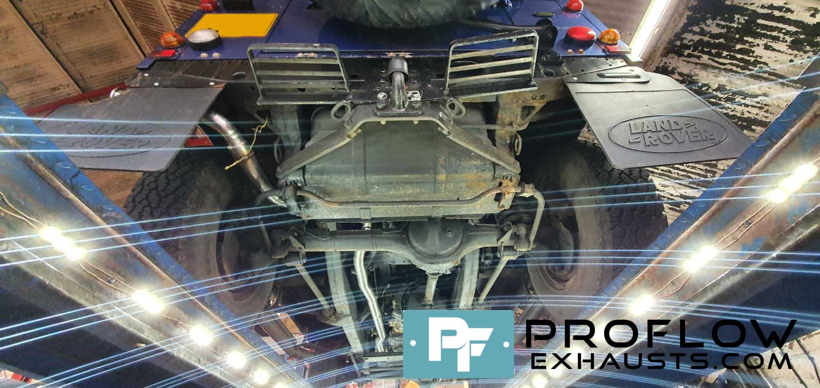 Land Rover Defender Custom Built Exhaust Straight Pipe From Turbo Back ...