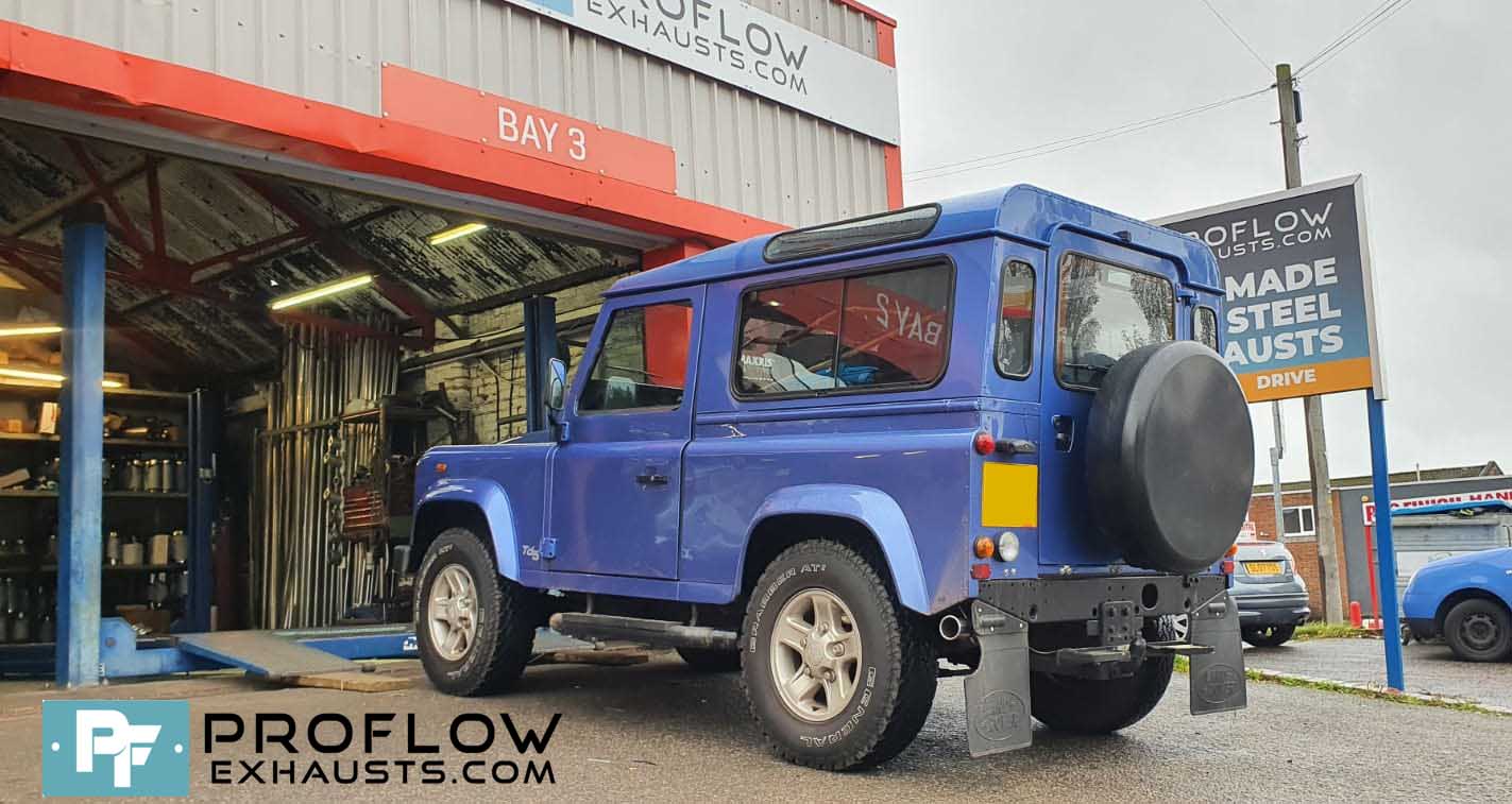 Land Rover Defender Custom Built Exhaust Straight Pipe From Turbo Back ...