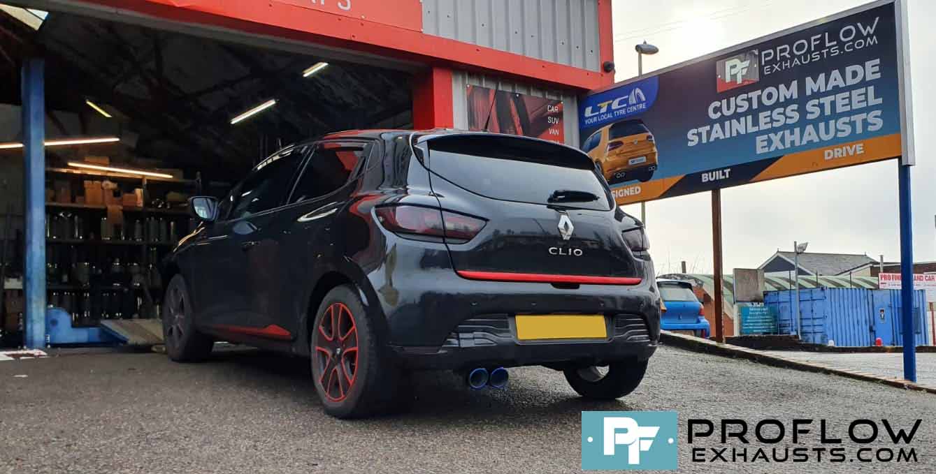 Renault Clio Back Box Delete Twin Tailpipe TX179L Made From Stainless ...