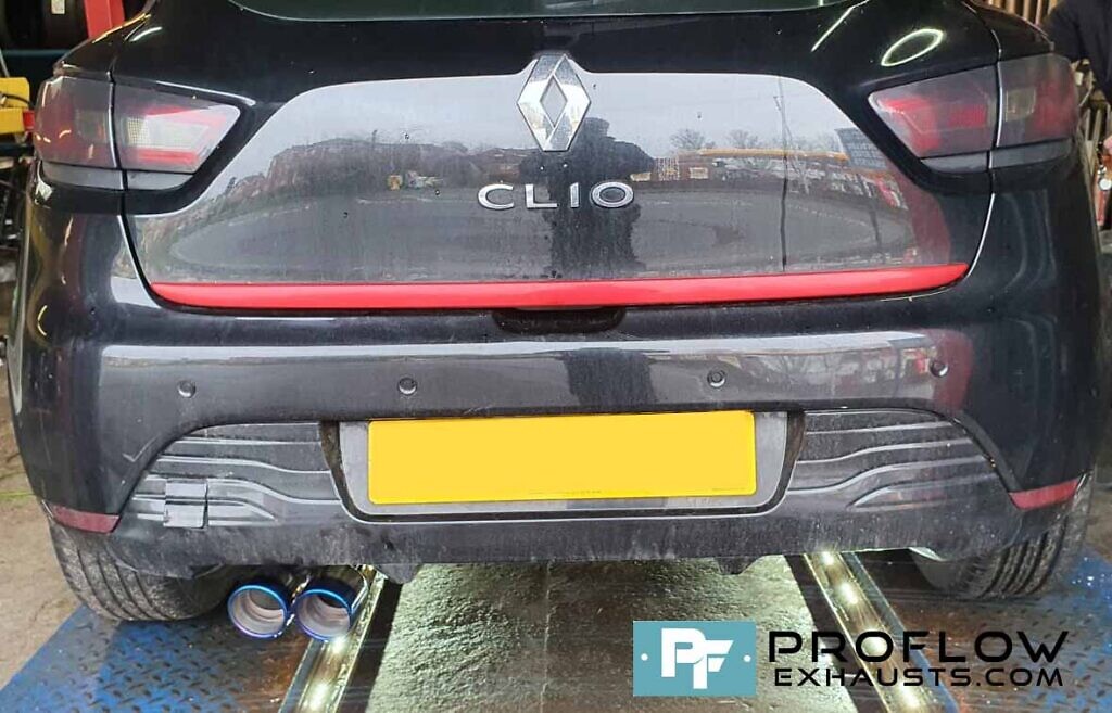 Renault Clio Back Box Delete Twin Tailpipe TX179L made from stainless ...