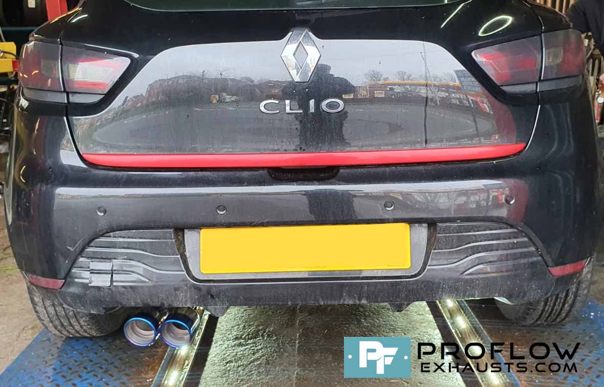 Renault Clio Back Box Delete Twin Tailpipe TX179L Made From Stainless ...