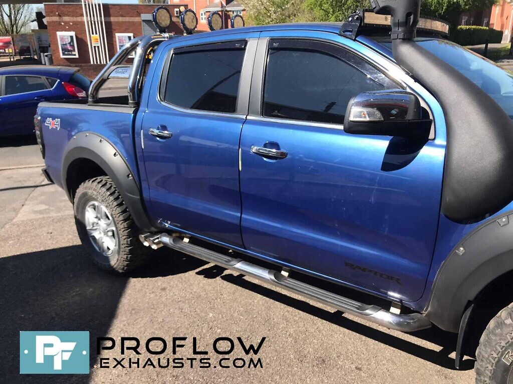 Ford Ranger Custom Exhaust Middle Dual Exit with TX84 B Tailpipes