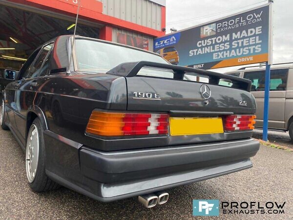 Proflow Custom Built Stainless Steel Exhaust Mercedes 190E