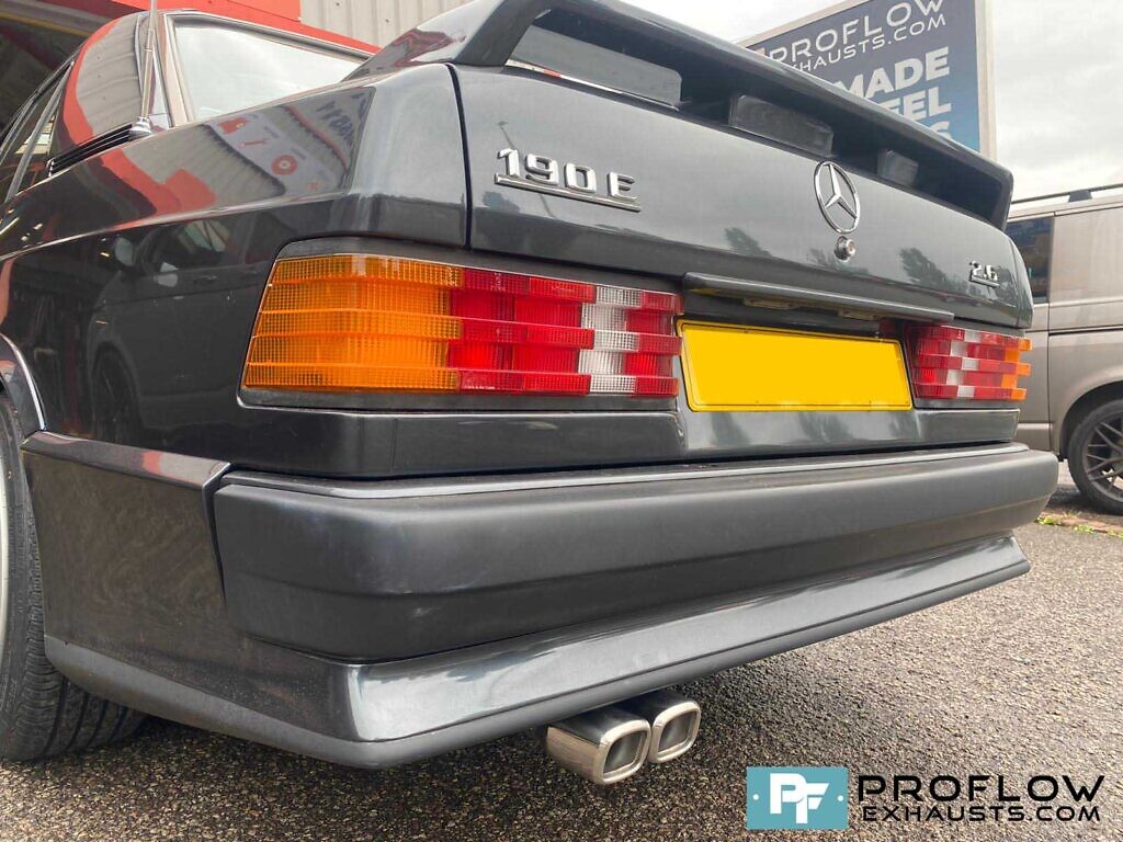 Proflow Custom Built Stainless Steel Exhaust For Mercedes 190E (6 ...