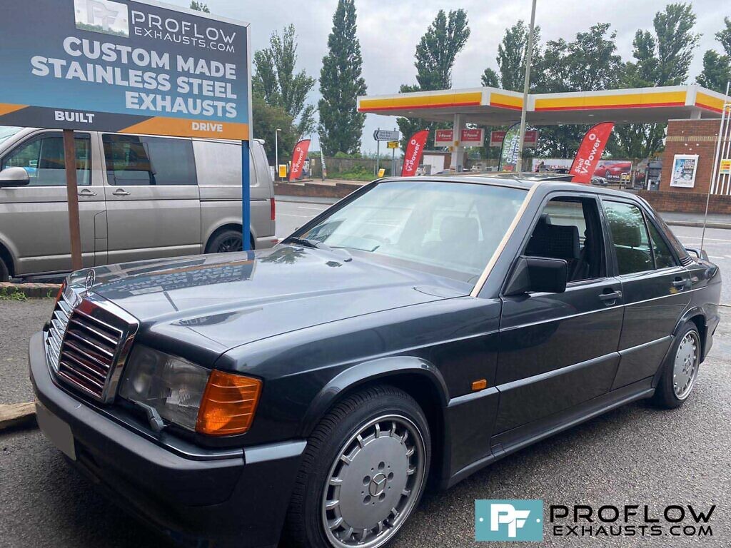 Proflow Custom Built Stainless Steel Exhaust For Mercedes 190E (7 ...