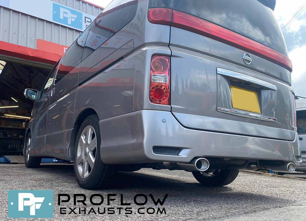 Proflow Stainless Steel Exhaust Custom built for Nissan Elgrand Cat Back