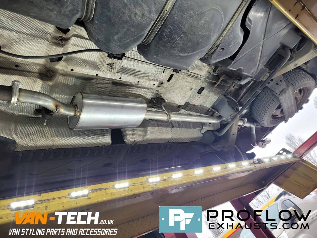 Custom Stainless Steel Exhaust for VW T5.1 Transporter Mid / Rear with ...