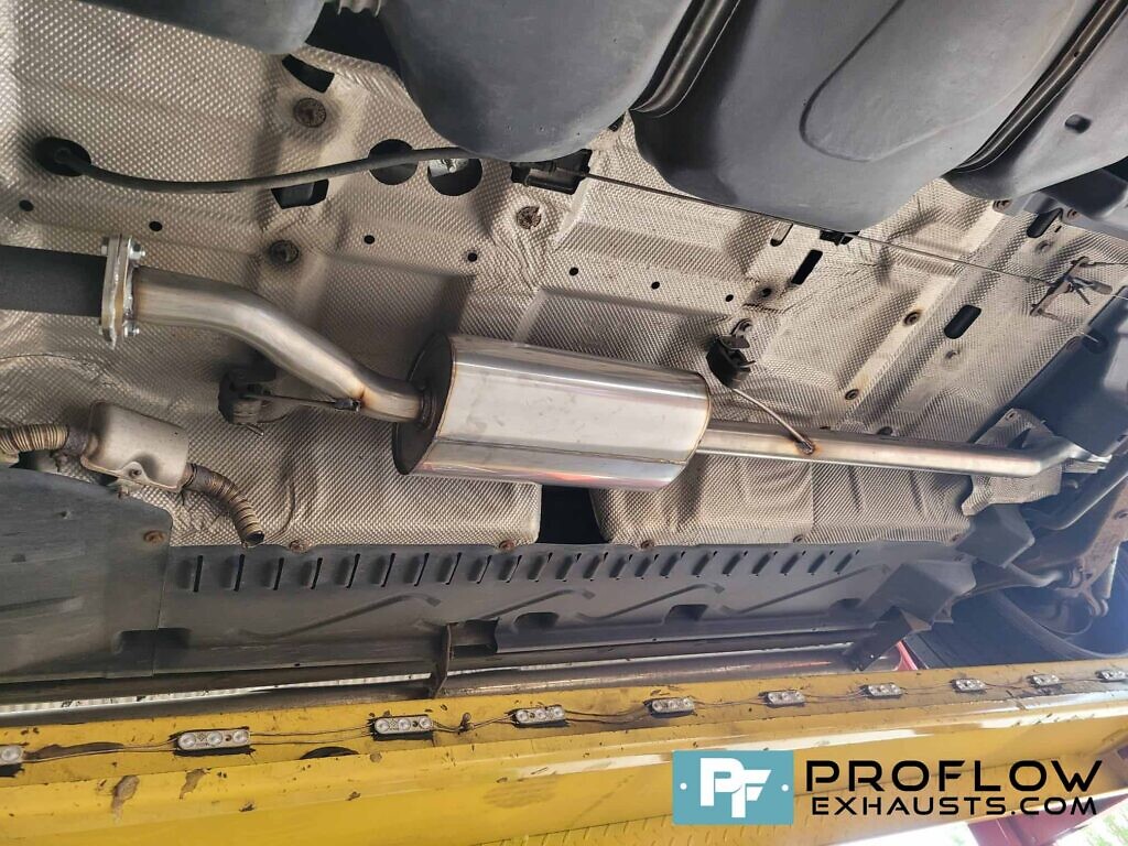 VW Transporter T5 T5.1 Stainless Steel Exhaust middle and Rear with ...