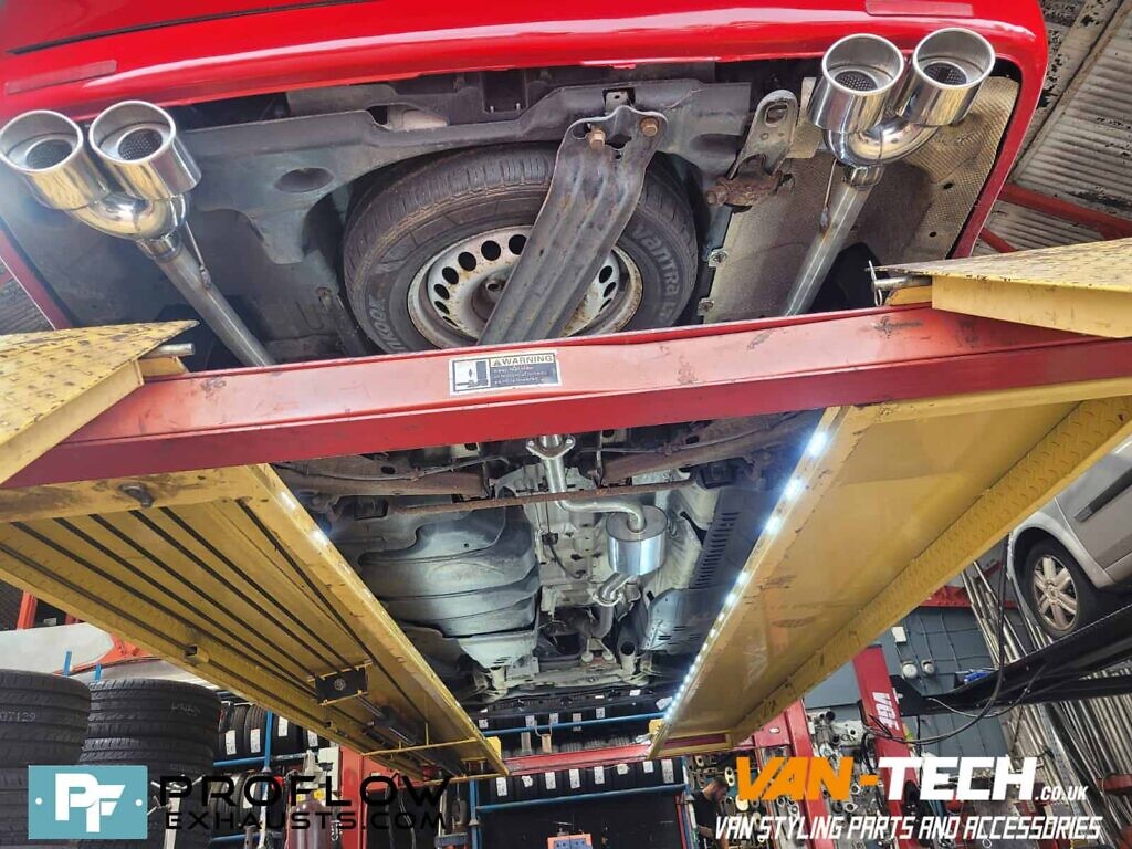Proflow VW Transporter T5.1 Custom Exhaust Stainless Steel Mid/ Rear