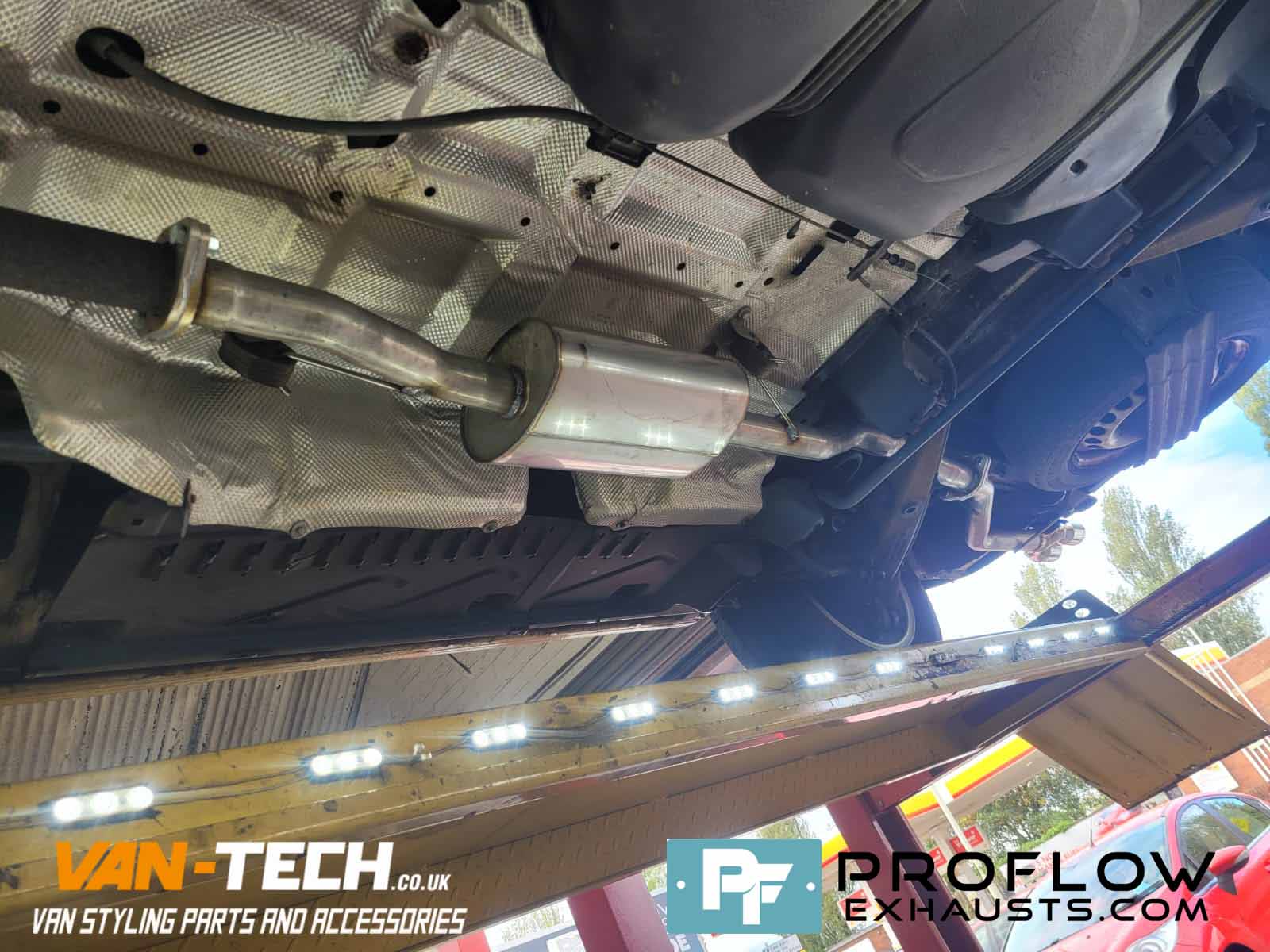 VW Transporter T5 T5.1 Stainless Steel Exhaust Mid / Rear one box