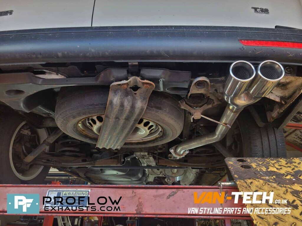 VW Transporter T5 T5.1 Stainless Steel Exhaust Mid / Rear one box