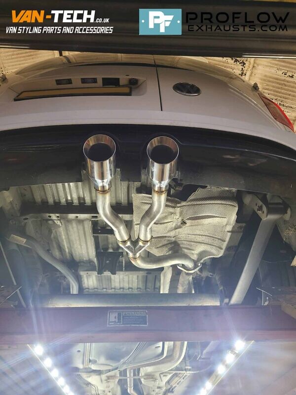 VW Caddy Exhaust Back Box Delete R32 Style Dual Exit