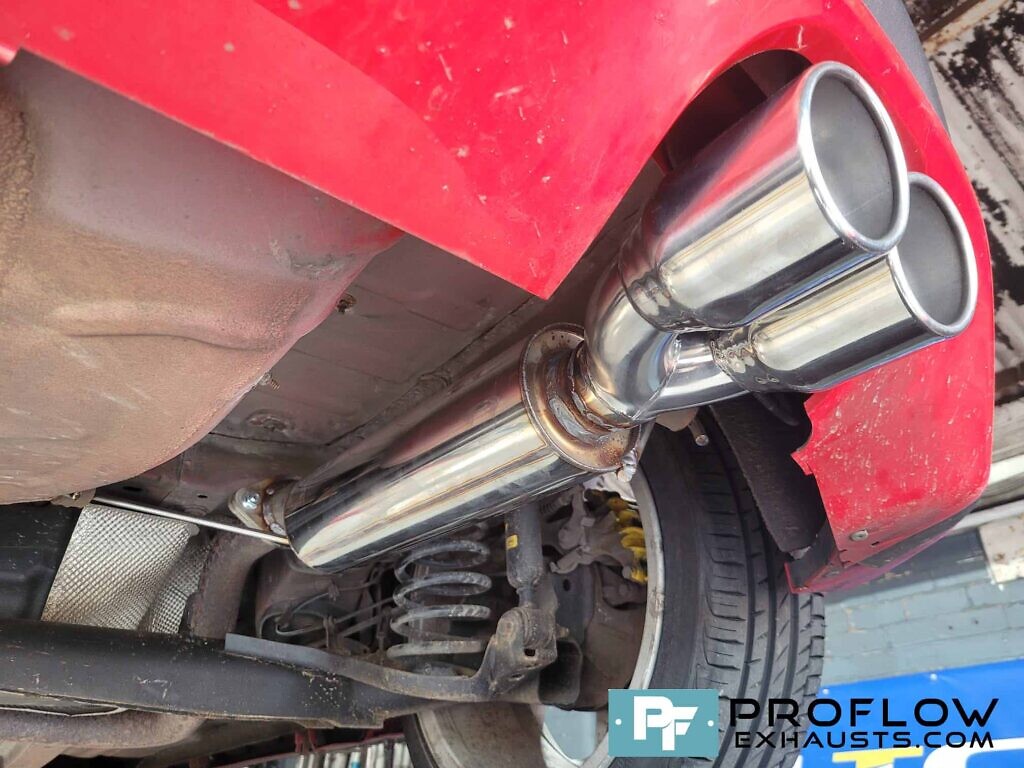Proflow Exhausts Stainless Steel Back Box with TX036R Tailpipe Fiesta ST