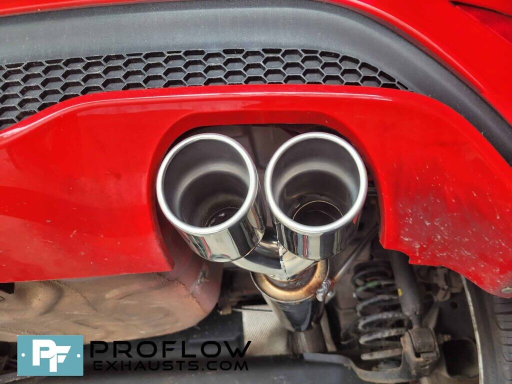 Proflow Exhausts Stainless Steel Back Box with TX036R Tailpipe Fiesta ST