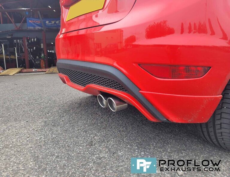 Proflow Exhausts Stainless Steel Back Box with TX036R Tailpipe Fiesta ST
