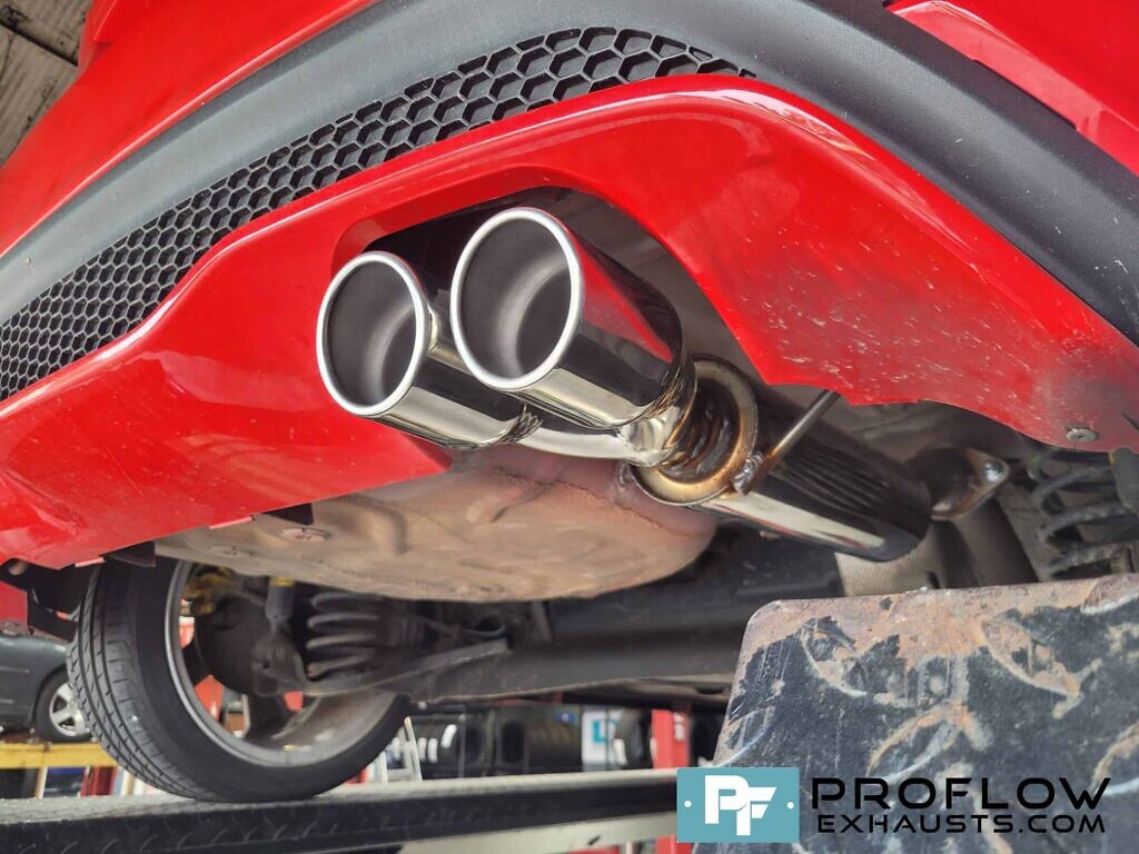 Proflow Exhausts Stainless Steel Back Box with TX036R Tailpipe Fiesta ST
