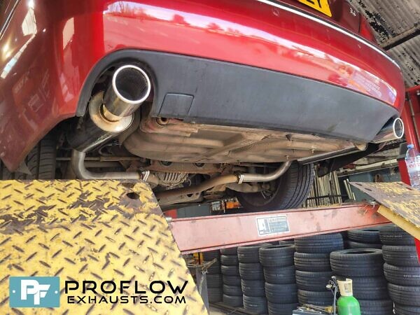 Proflow Custom Stainless Steel Back Boxes Dual Exit Exhaust Jaguar S