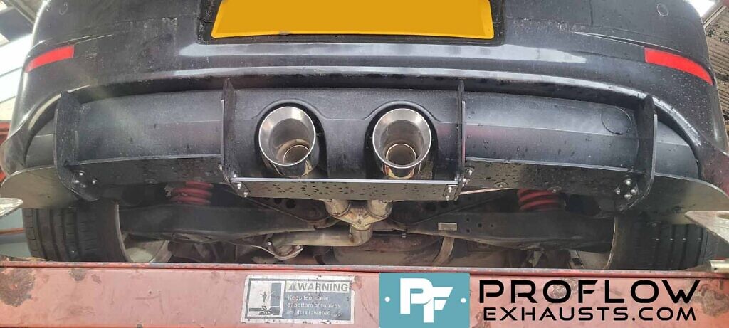 Custom Stainless Steel 2.5" Pipework Rear Exhaust with R32