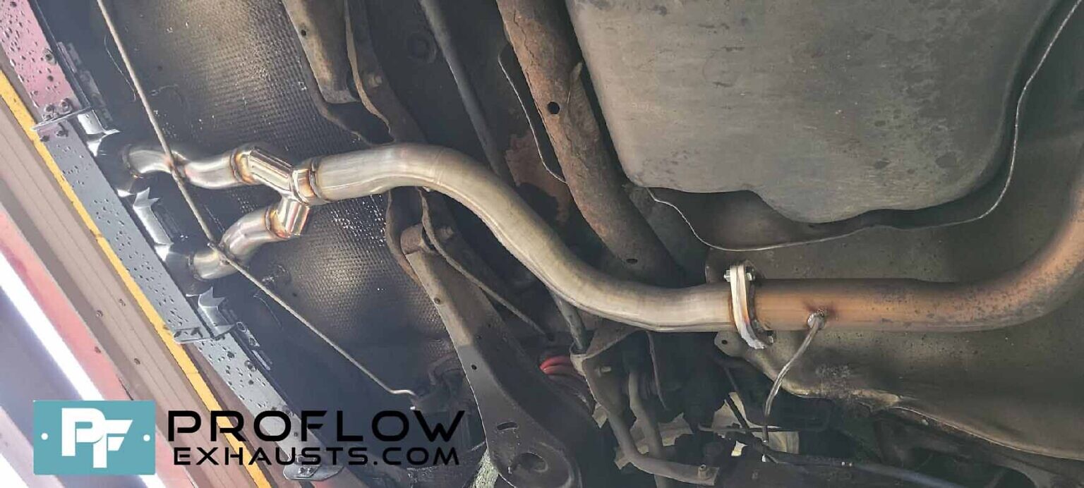 Custom Stainless Steel 2.5" Pipework Rear Exhaust with R32
