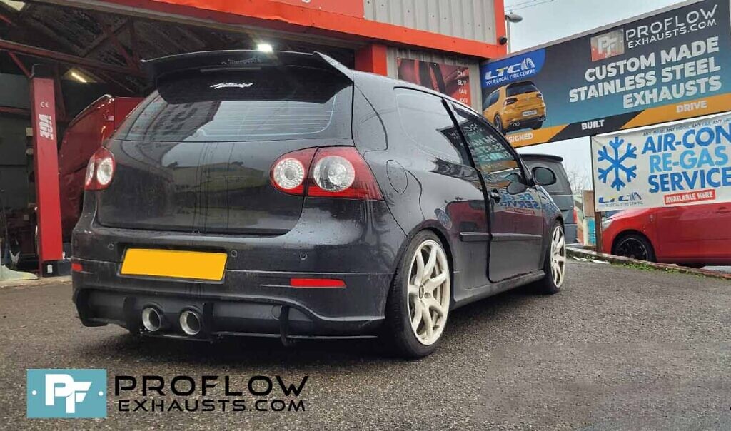 Custom Stainless Steel 2.5" Pipework Rear Exhaust with R32