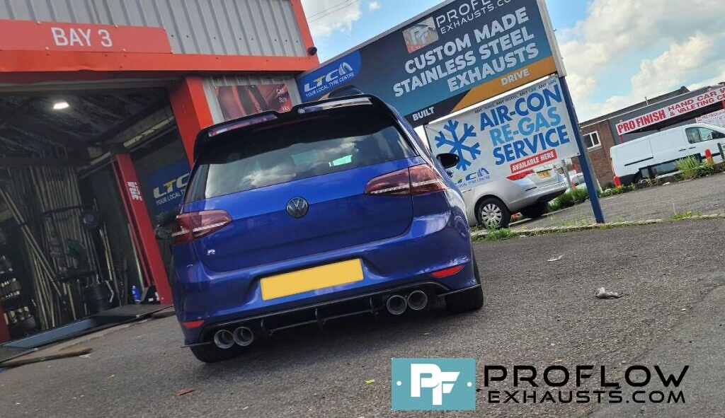 Custom Built Stainless Exhaust For VW Golf Middle and Rear Dual Exit ...