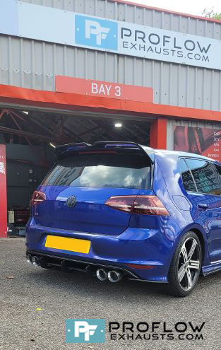 Custom Built Stainless Exhaust For VW Golf Middle and Rear Dual Exit ...