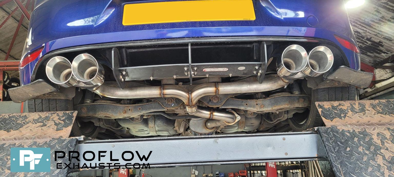 Custom Built Stainless Exhaust For VW Golf Middle and Rear Dual Exit ...