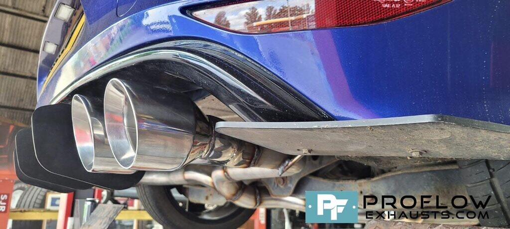 Custom Built Stainless Exhaust For VW Golf Middle and Rear Dual Exit ...