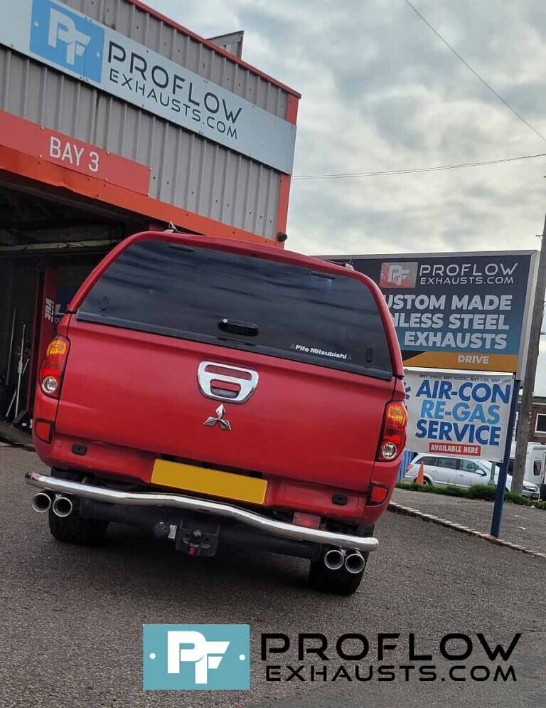 Mitsubishi L200 custom made Exhaust Middle and Dual Exit Rear