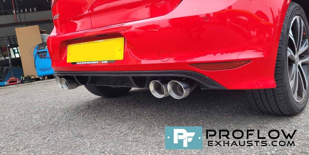 Proflow Custom Exhaust for VW Golf Dual Exit with Twin Tailpipes