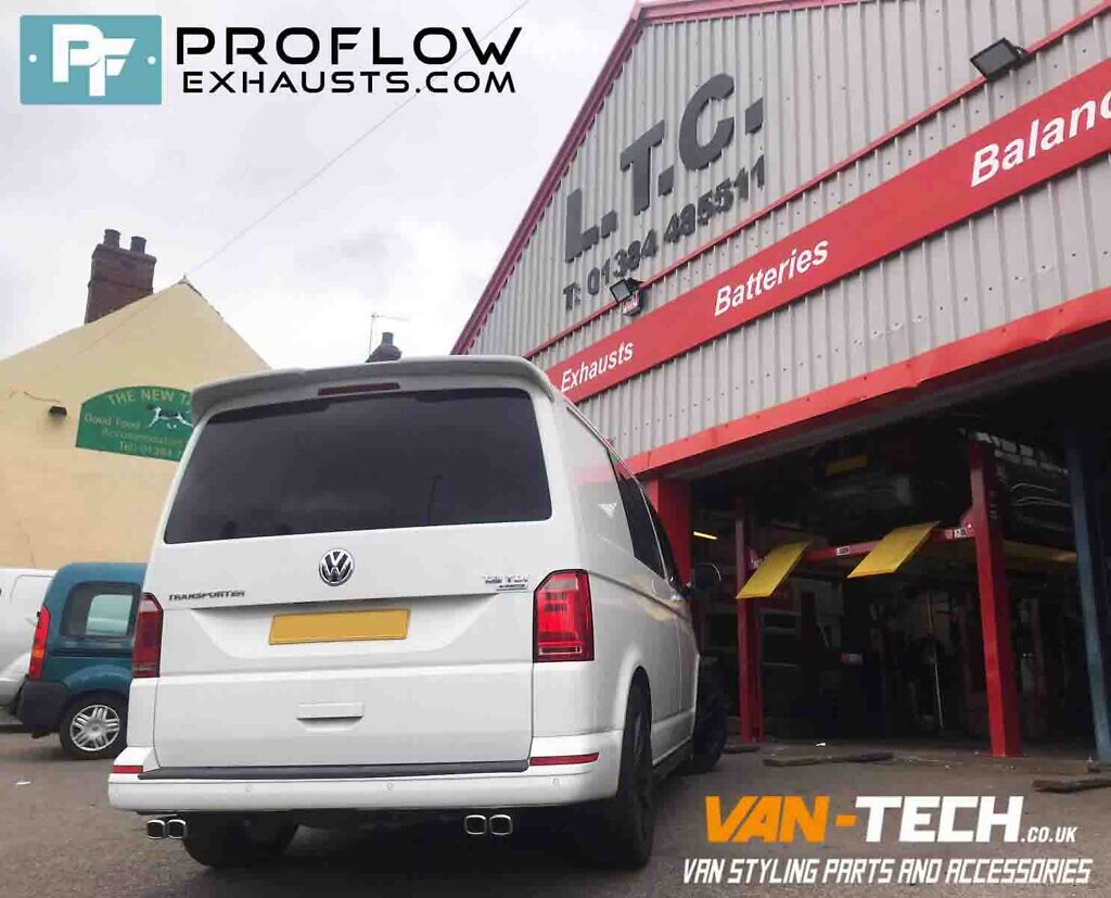 VW Transporter T5 Custom Exhaust Middle and Dual Exit Rear