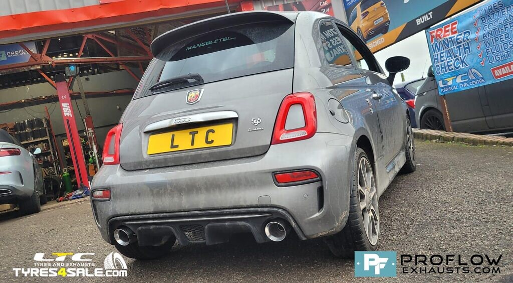 Stainless Steel Exhaust for Fiat 500 Abarth 595