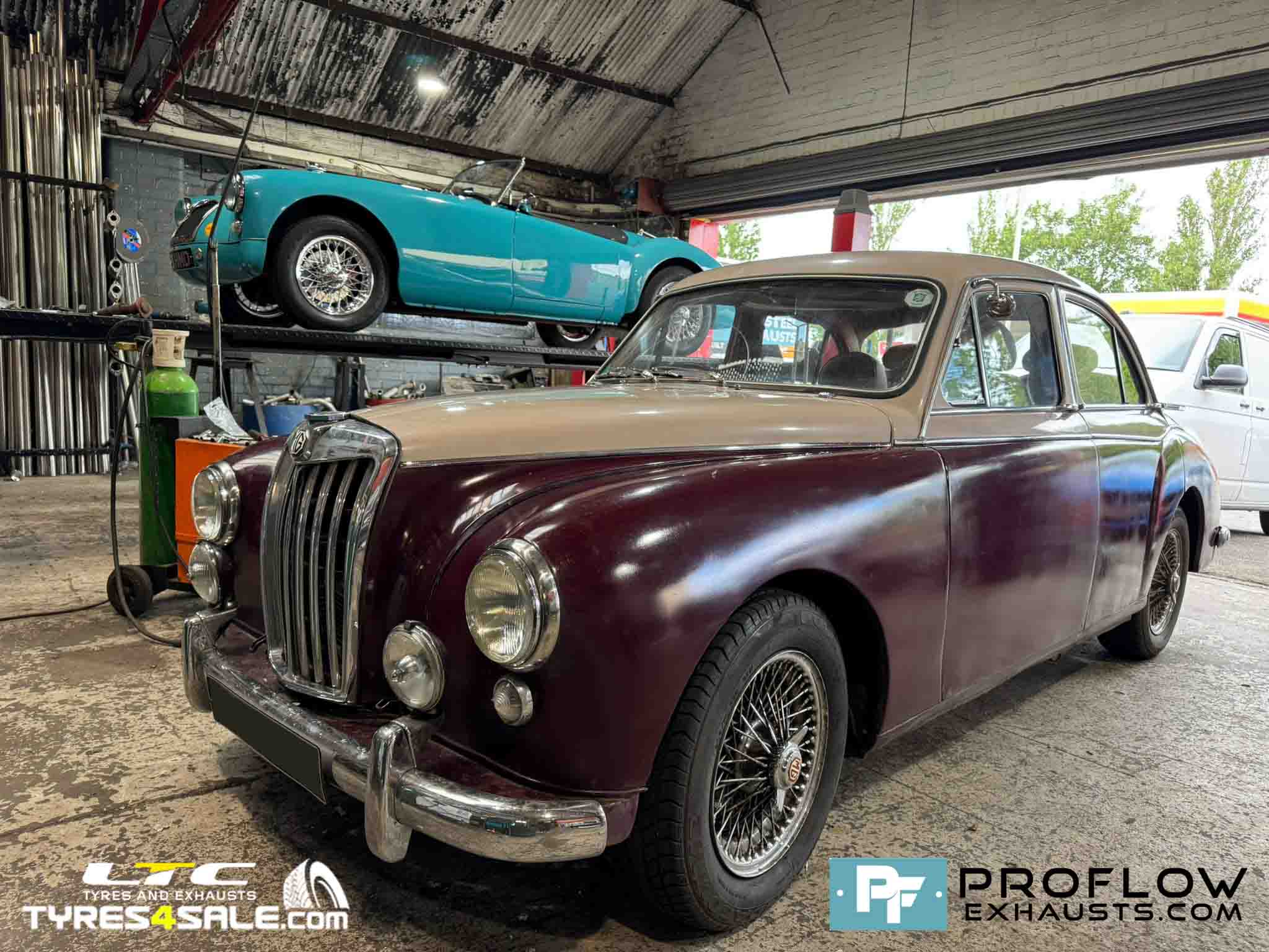 Proflow Custom Built Stainless Steel Dual Exit Exhaust For MG Magnette ...
