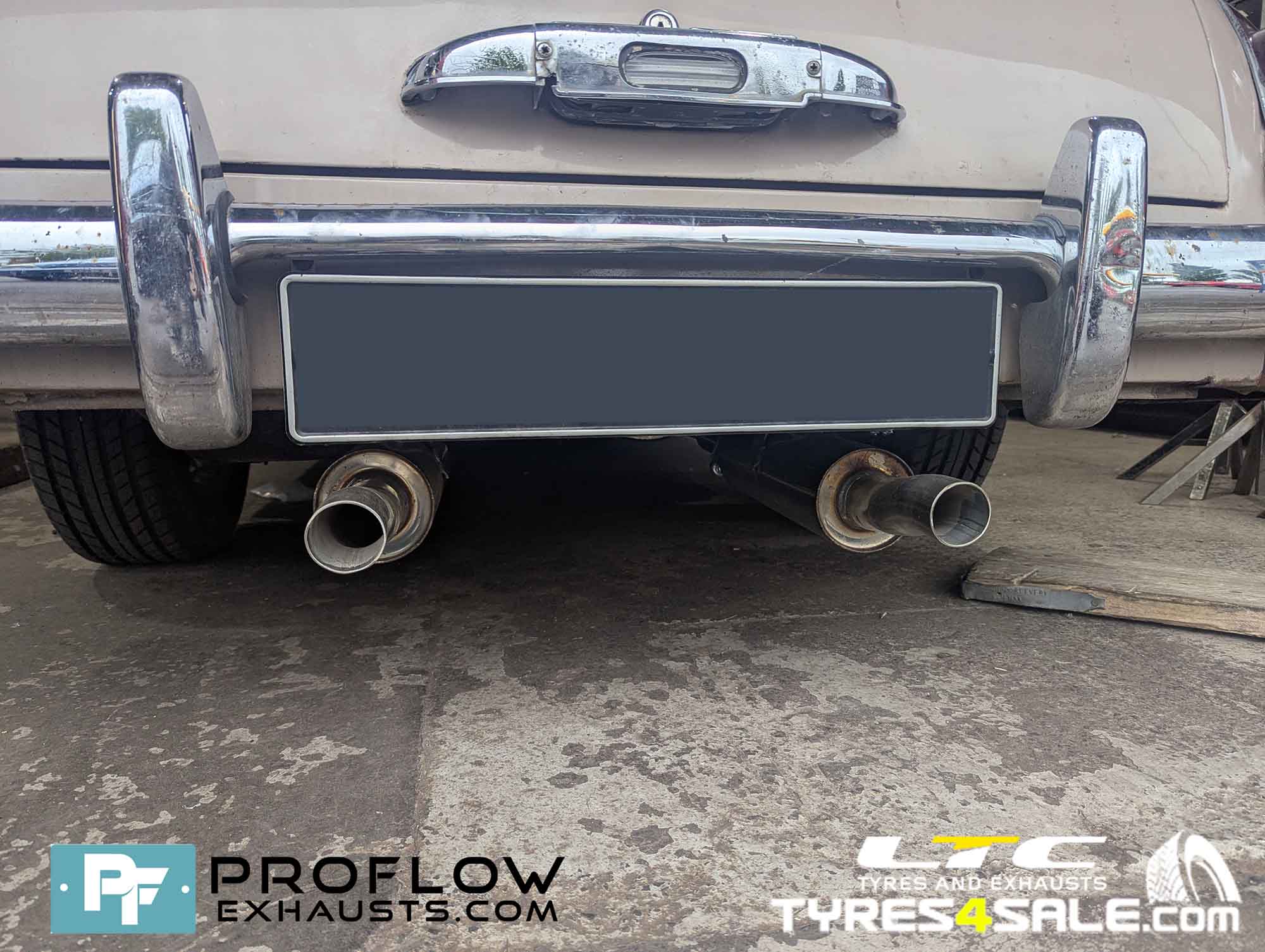 Proflow Custom Built Stainless Steel Dual Exit Exhaust For MG Magnette ...