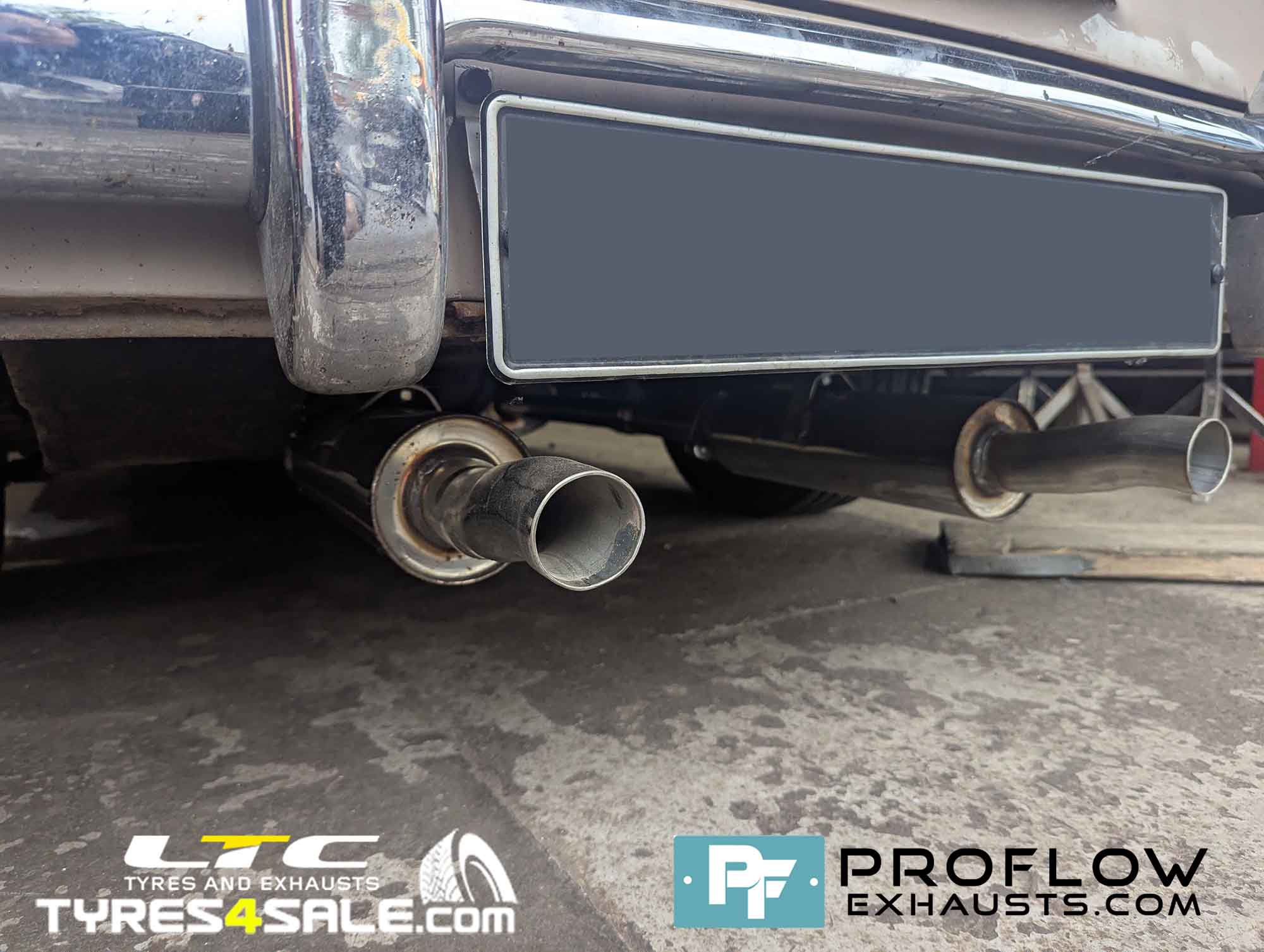 Proflow Custom Built Stainless Steel Dual Exit Exhaust For MG Magnette ...