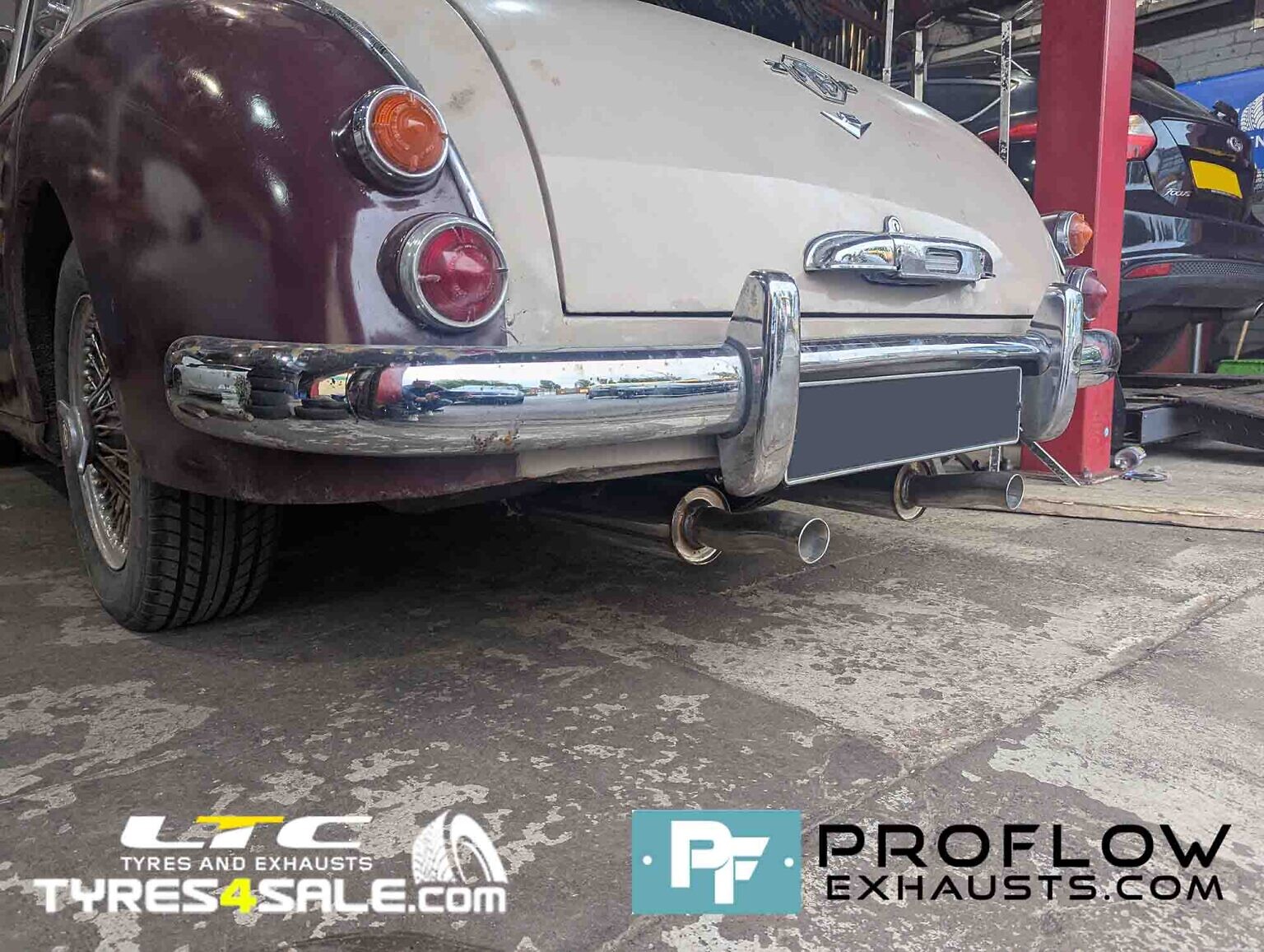 Proflow Custom Built Stainless Steel Dual Exit Exhaust