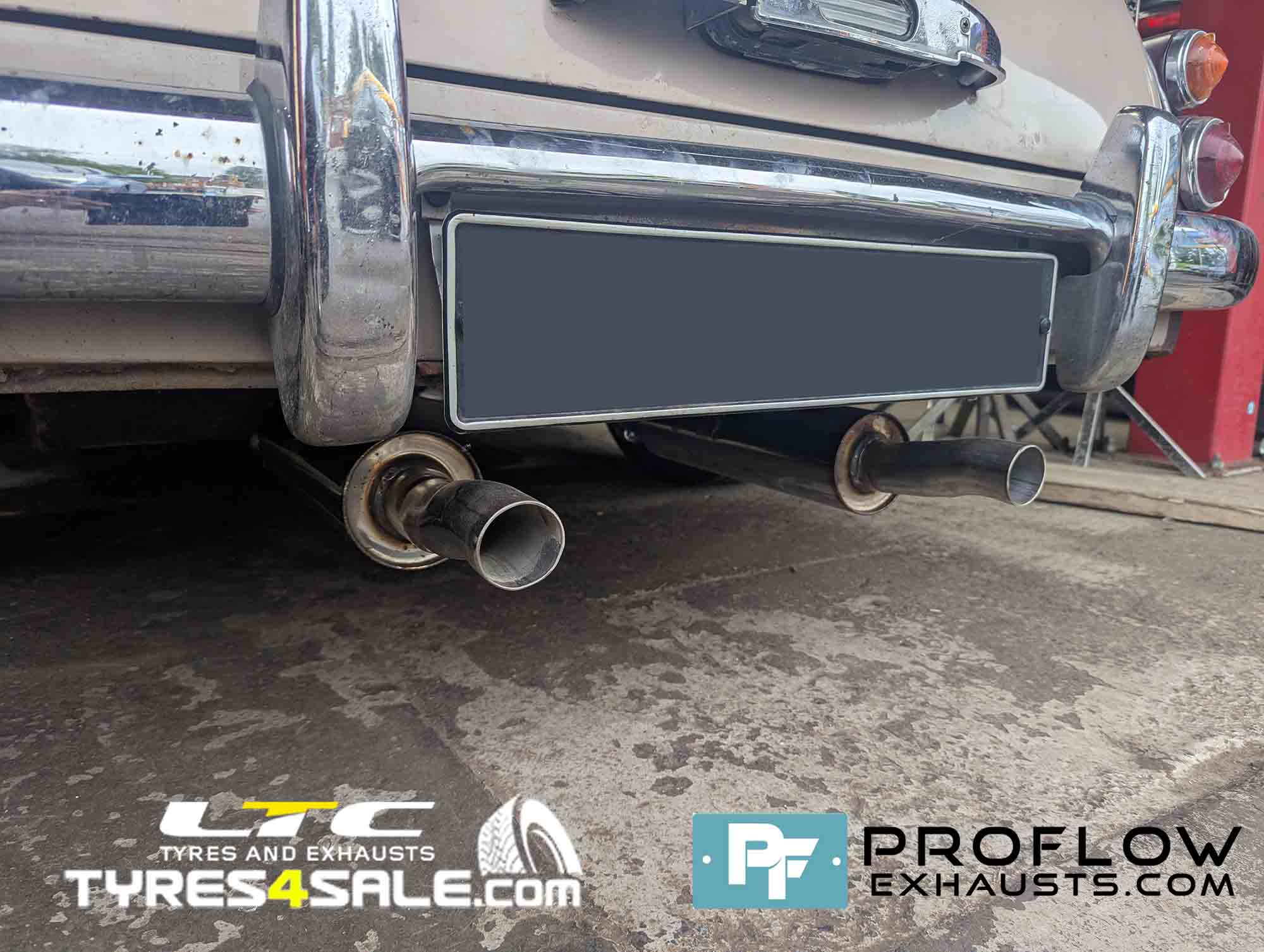 Proflow Custom Built Stainless Steel Dual Exit Exhaust For MG Magnette ...